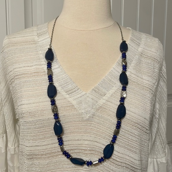 Ruby Rd. | Jewelry | New Ruby Rd Blue Beaded Necklace | Poshmark